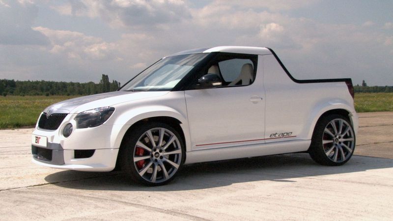 BT Etape: nepraktický, ale hodně stylový pick-up na bázi Škody Yeti ...