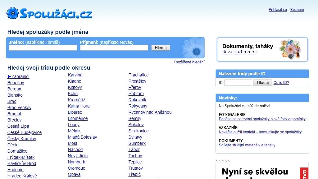 Spolužáci.cz končí po 14 letech. Kvůli GDPR - Novinky