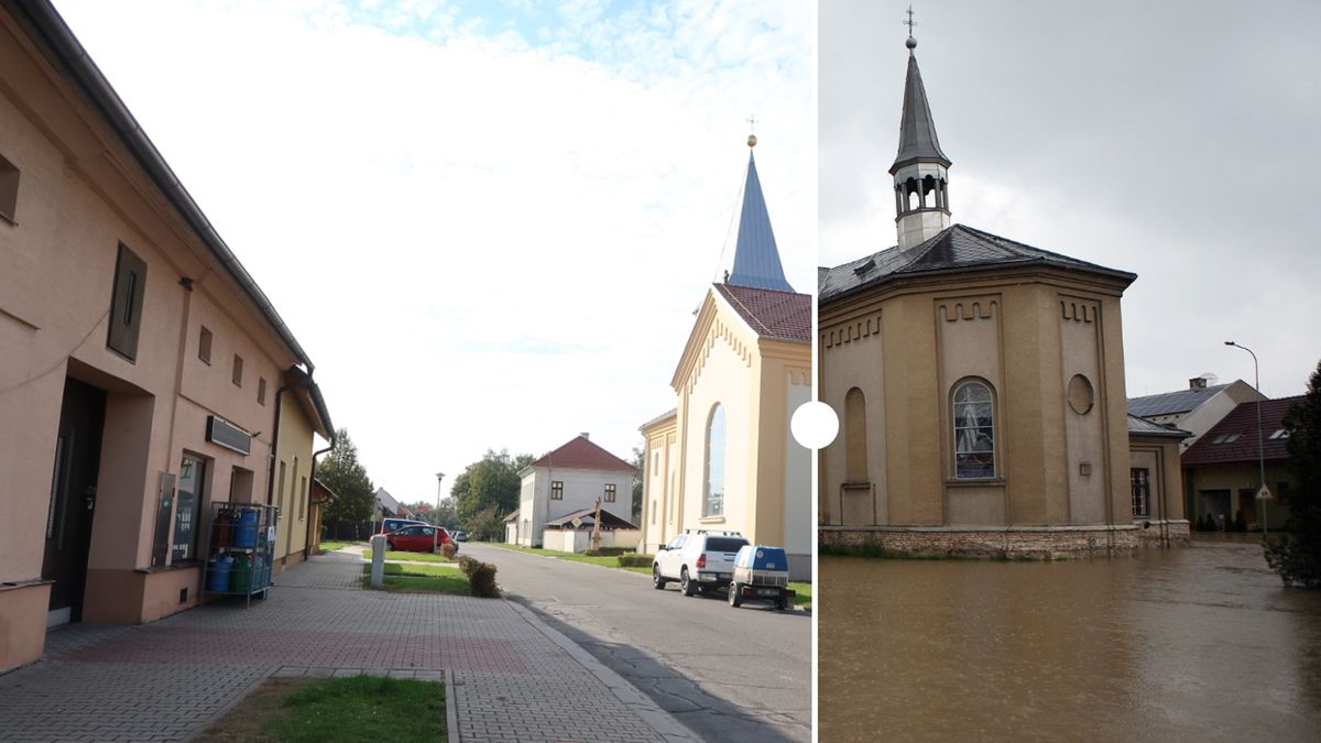 Fotografie z Troubek, které byly symbolem povodní v Česku - Novinky