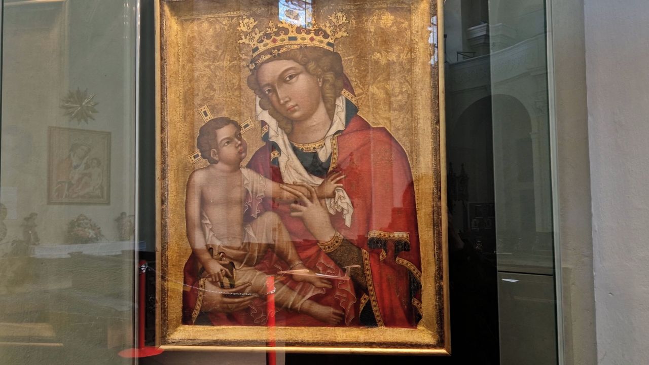 Téměř 700 let starý obraz Madony z Veveří zavítal na víkend do Veverské ...